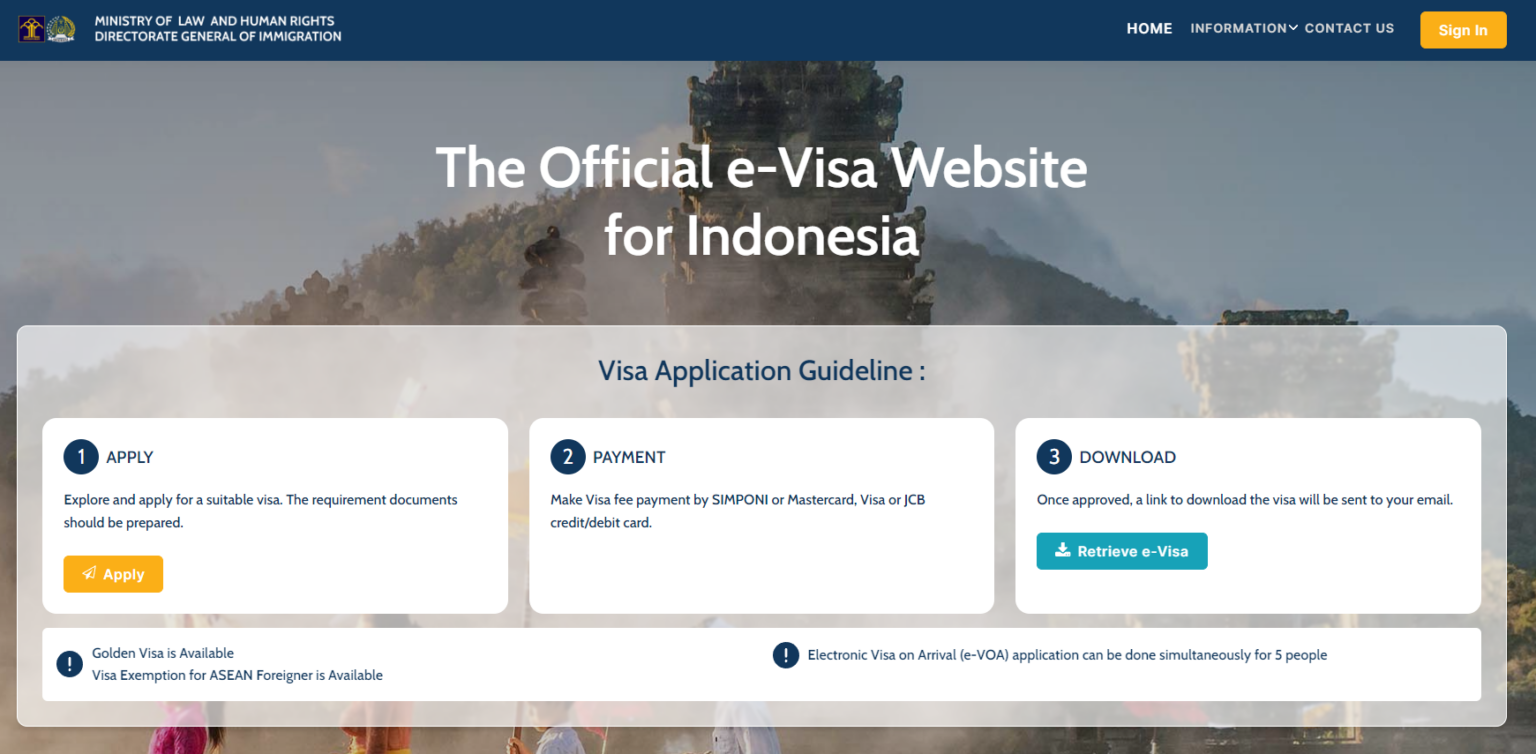 印尼旅遊資訊｜香港旅客申請印尼電子落地簽證e-VOA｜2月14日起進入峇里將徵收觀光稅150,000印尼盾 (約$76) - Flyday.hk 全港最多機票優惠｜酒店套票｜旅遊平價資訊