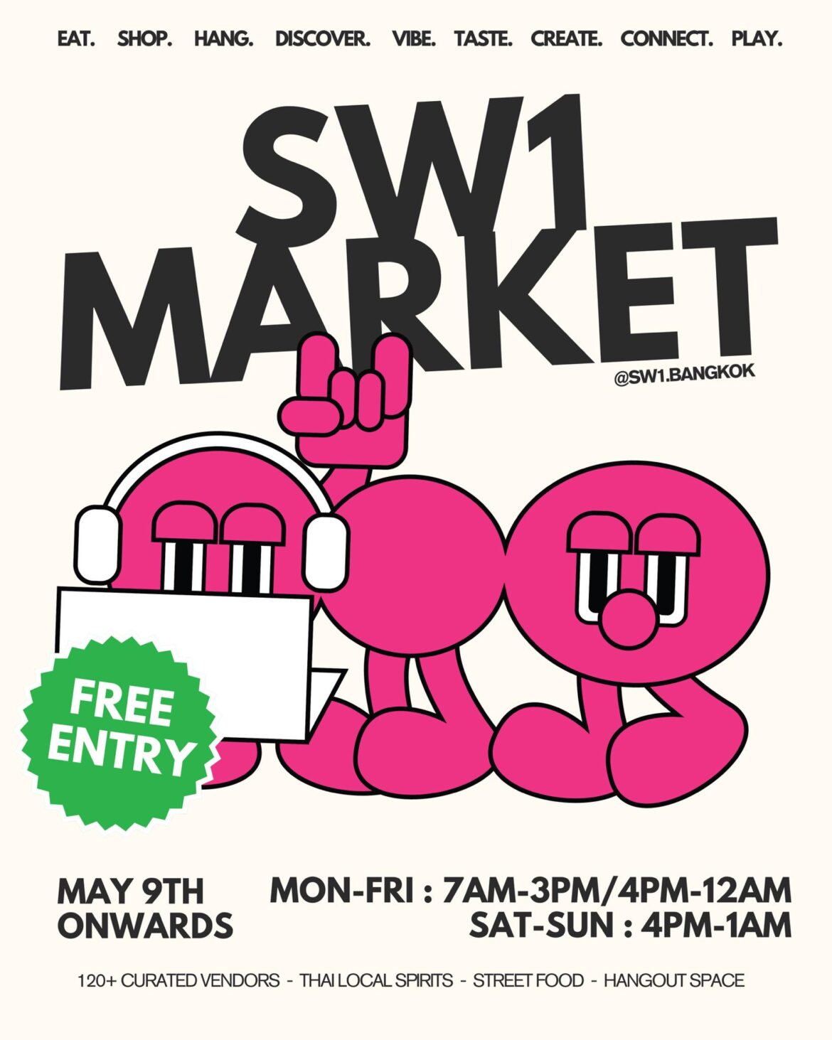 【曼谷夜市】泰國曼谷最新SW1 Market夜市｜鄰近Asok站、專售平價美食及文創小物 - Flyday.hk 全港最多機票優惠｜酒店套票 ...